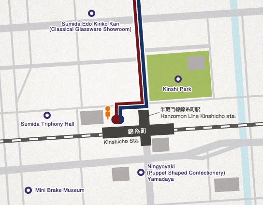 Route Map | Kinshicho | The Tokyo Shitamachi Tours Special Site